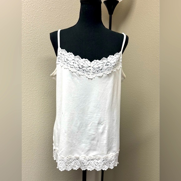 Cato | Tops | Cato White Lace Camisole Top | Poshmark